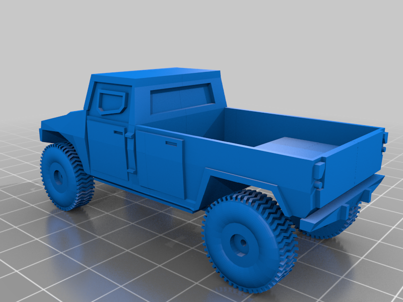 Archivo STL gratis Vehículo Vamtac Humvee all terrain pic up・Plan para ...