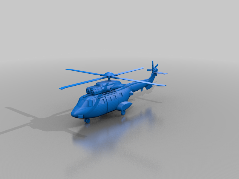 Archivo 3D gratis Helicóptero SuperPuma・Diseño por impresión en 3D para ...