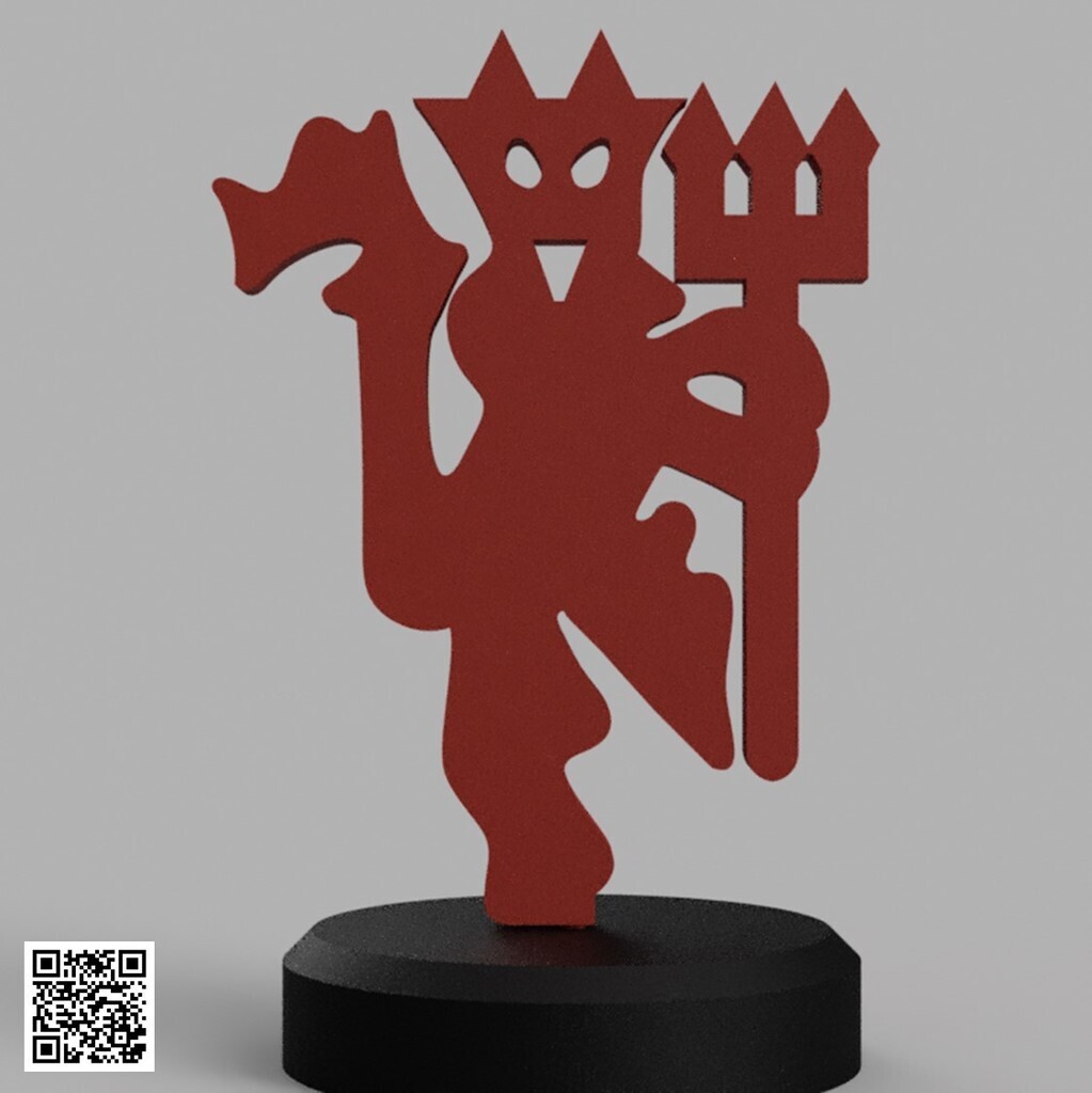 Free STL file Red Devil - Manchester United 😈・3D print object to ...