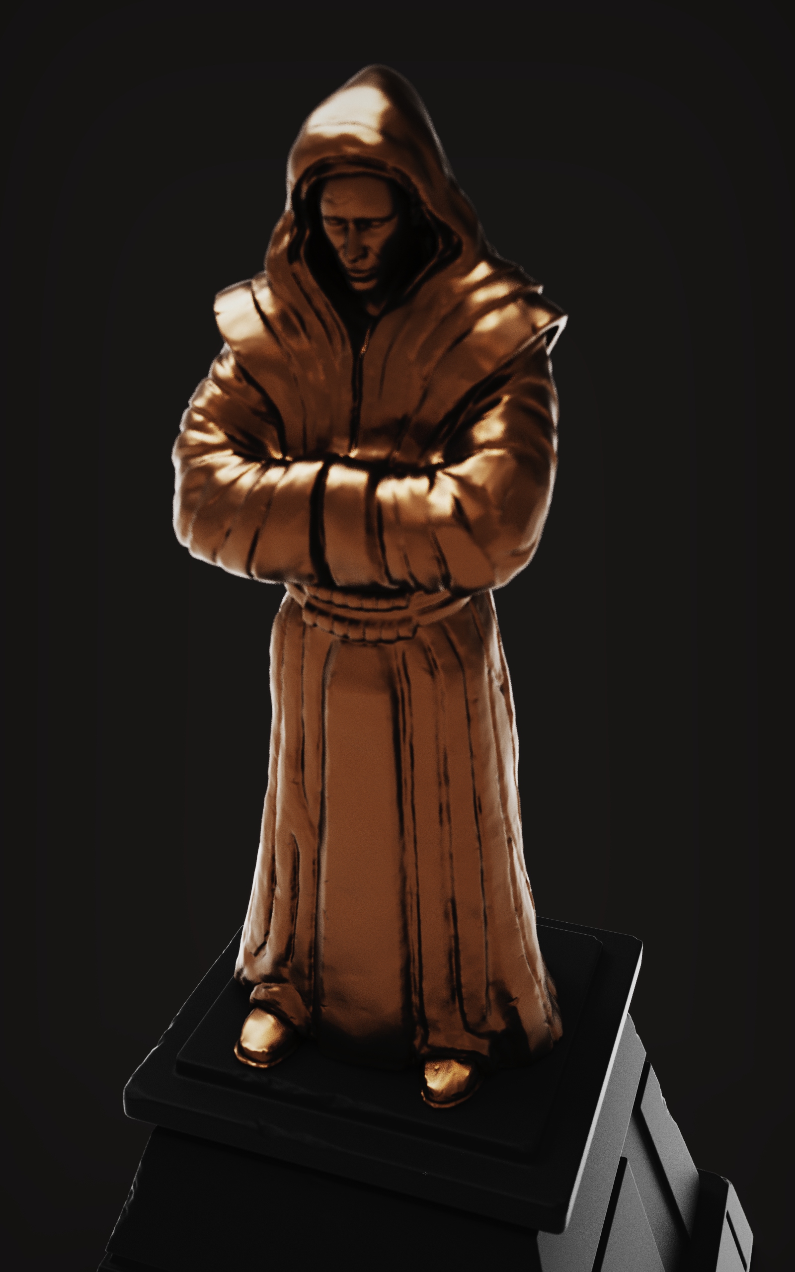 3D file Star wars Jedi temple statue ⭐・Model to download and 3D print・Cults