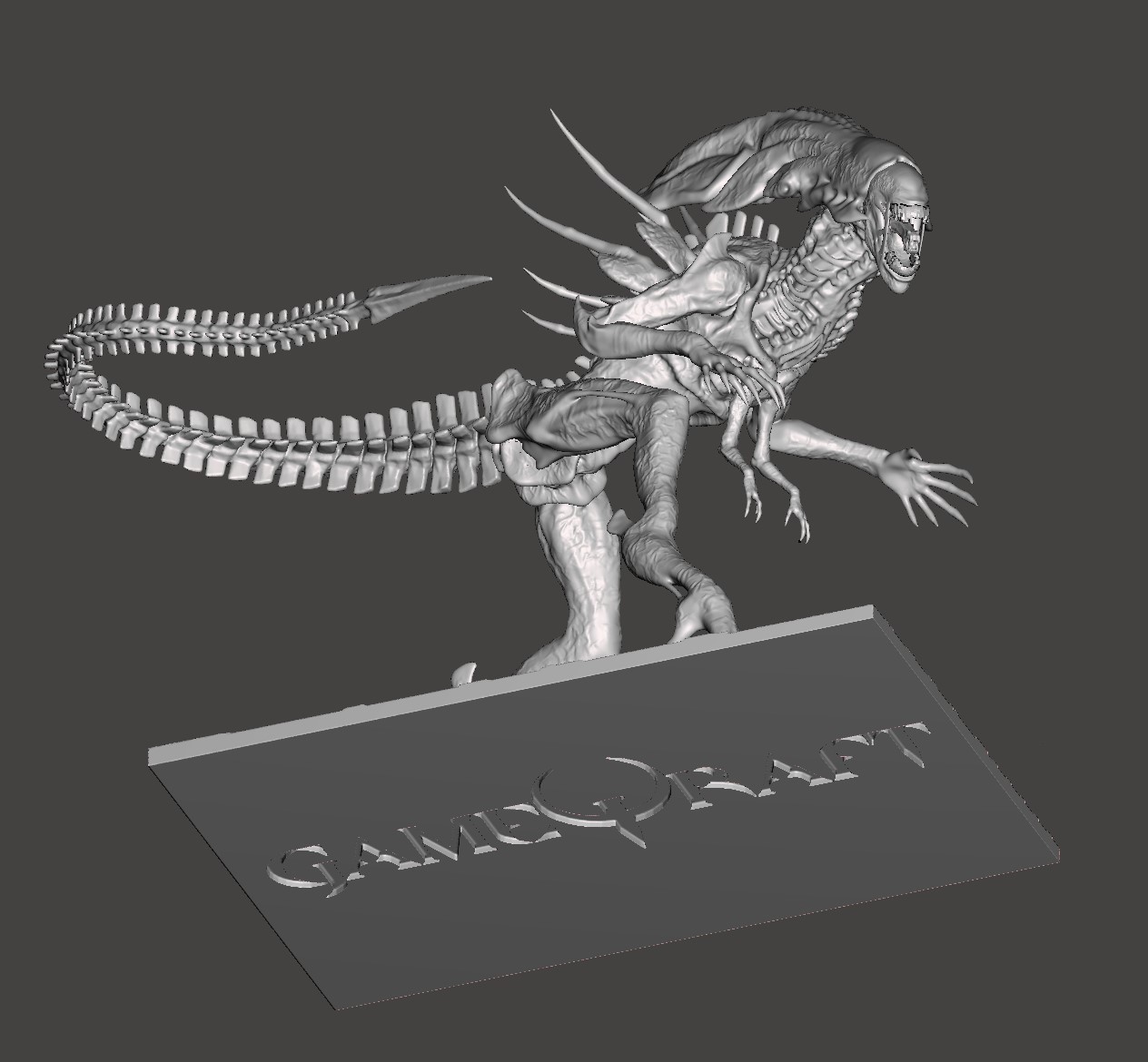 STL file QUEEN ALIEN XENOMORPH DYNAMIC POSE - ALIENS FIRETEAM ELITE STL ...