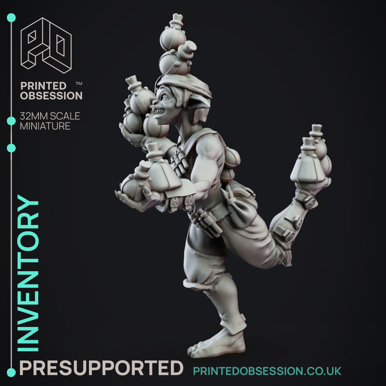 3D file Goblin Potion Carrier - D&D Goblin Potion Maker - PRESUPPORTED ...