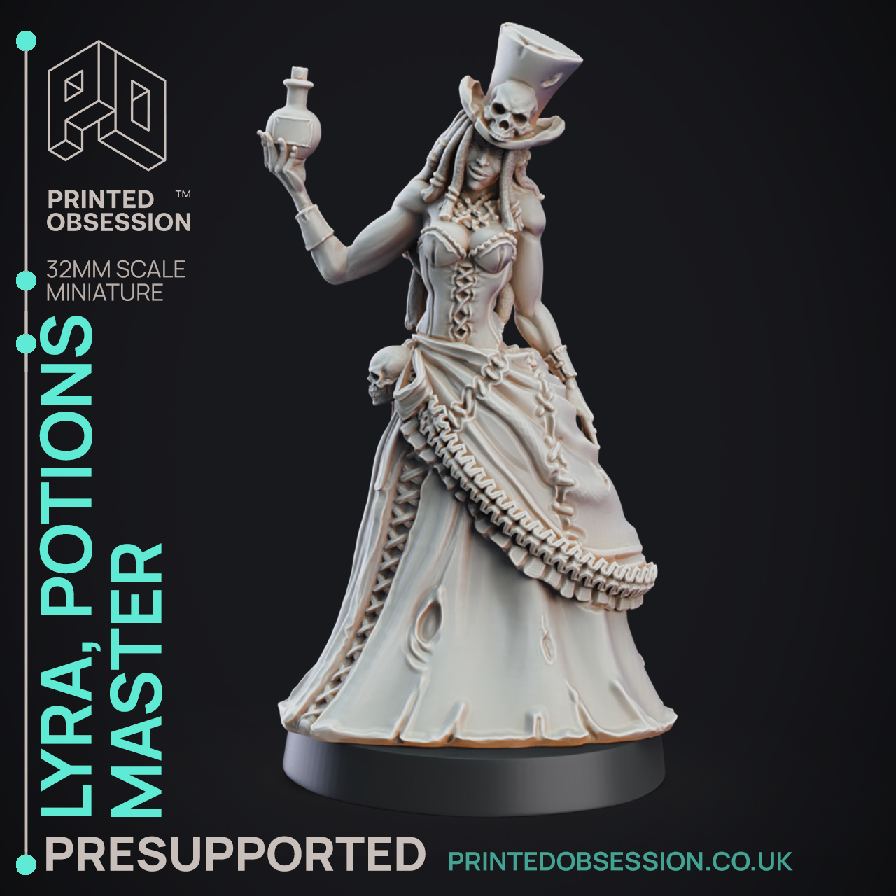 3D file Potion Master - D&D Voodoo Potion Seller - PRESUPPORTED - 32mm ...