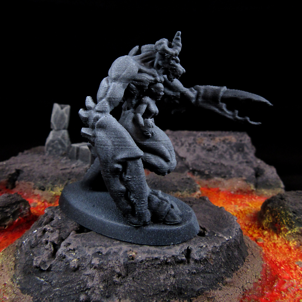 Free 3D file Claw Handed One - 32 mm scale demon 🎲・3D print model to ...