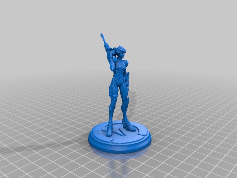 Free 3D file Overwatch - Widowmaker - Full character - Low poly. Hi ...