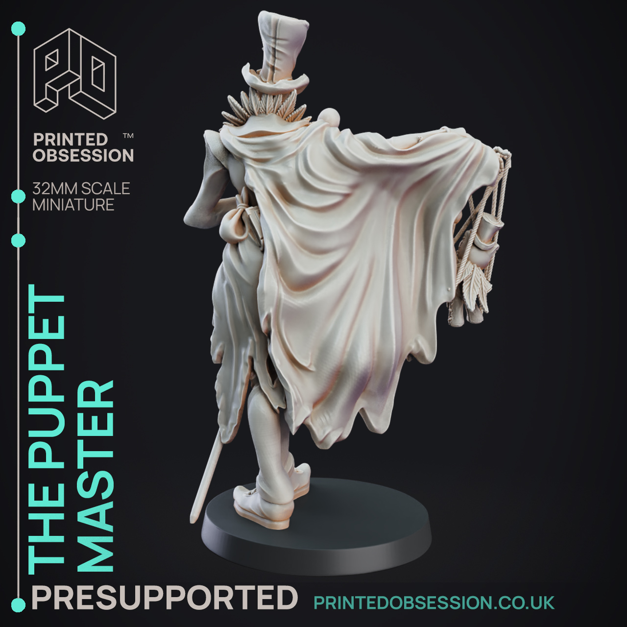 3D file The Puppet Master - D&D Minature - PRESUPPORTED - 32mm scale・3D ...