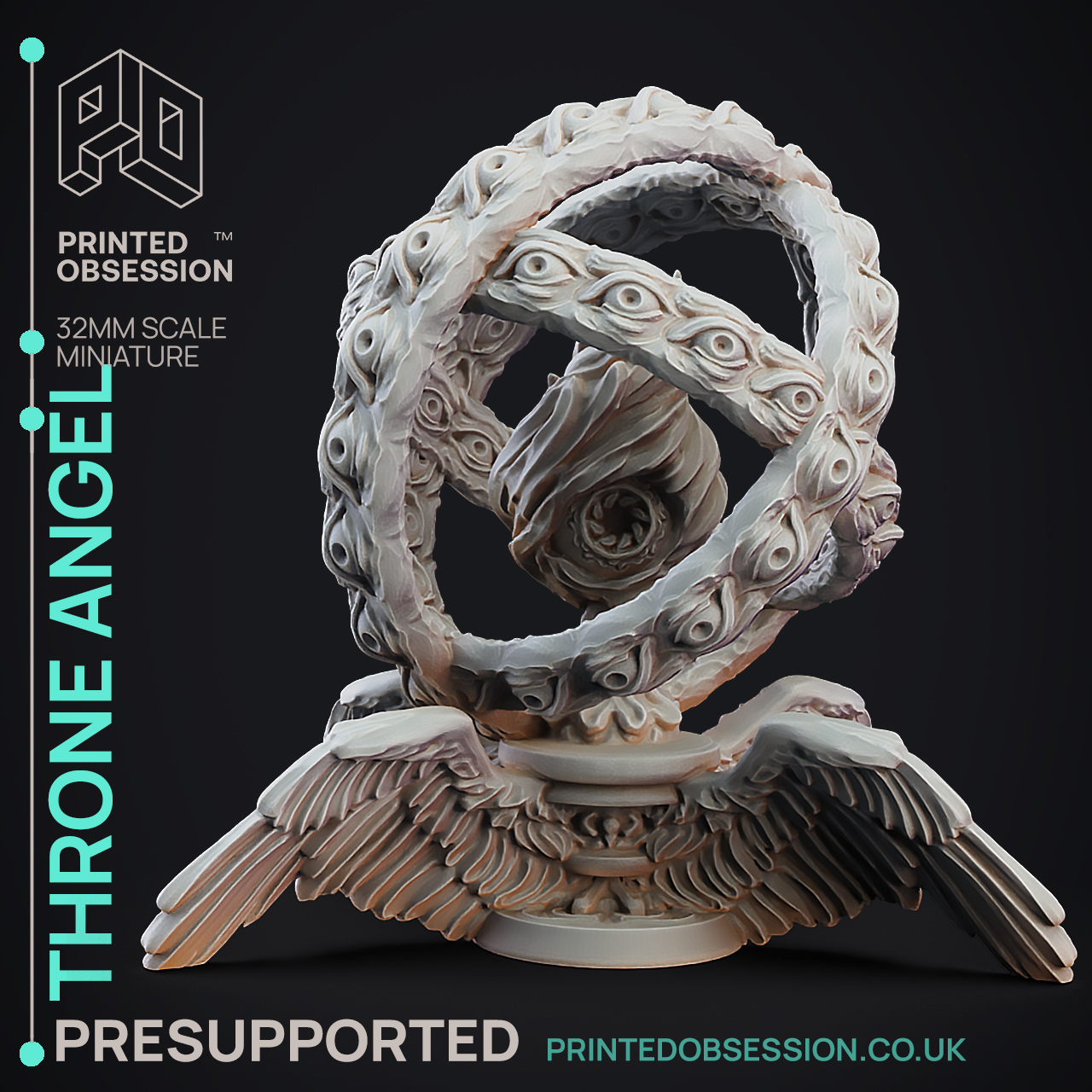 3D file Throne - High Angel - Heaven hath no Fury - 32mm scale [Pre ...