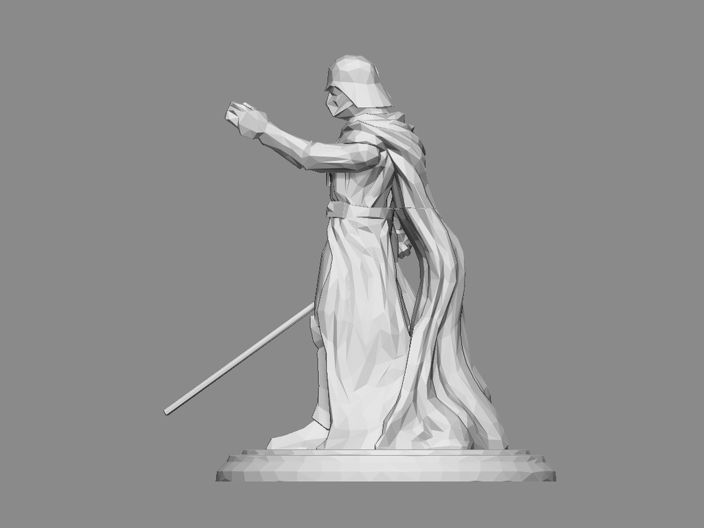 Free 3D file Star Wars - Darth Vader - Full Character - Low Poly - Hi ...