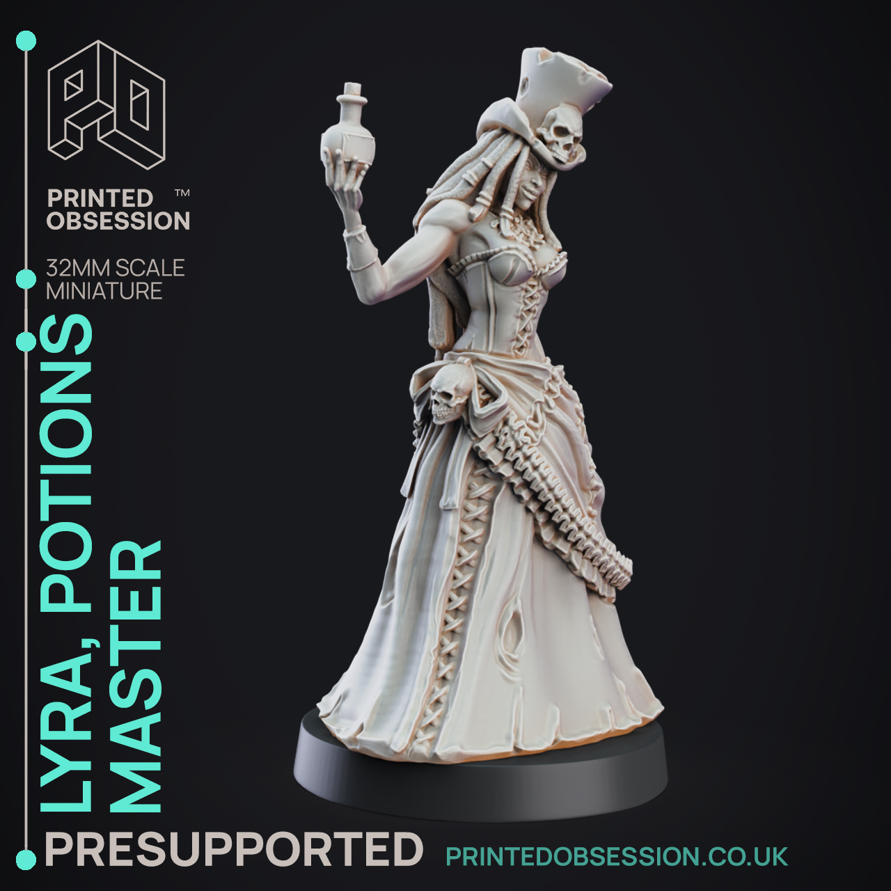 3D file Potion Master - D&D Voodoo Potion Seller - PRESUPPORTED - 32mm ...