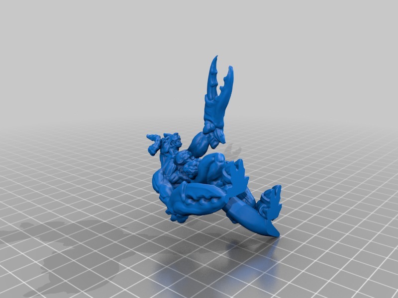Free 3D file Claw Handed One - 32 mm scale demon 🎲・3D print model to ...
