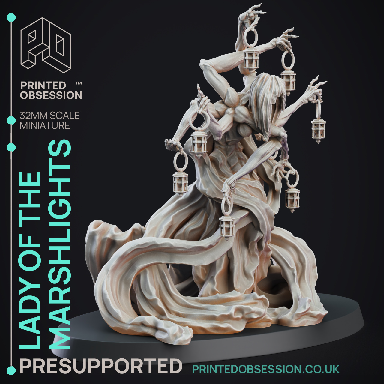 3D file Lady of the Marshlights - D&D Undead Boss Monster ...