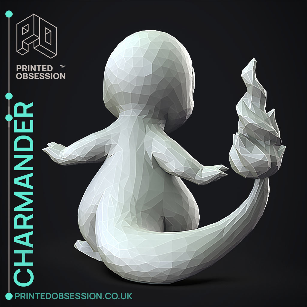 Archivo 3D gratis Charmander - Pokemon - Fan Art Low Poly・Modelo para ...