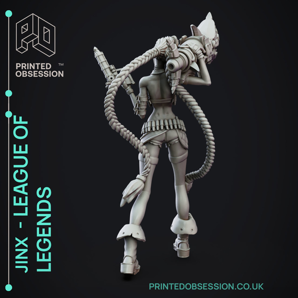 Free 3D file Jinx - League of Legends - 25cm Fanart Model 👙・Design to ...