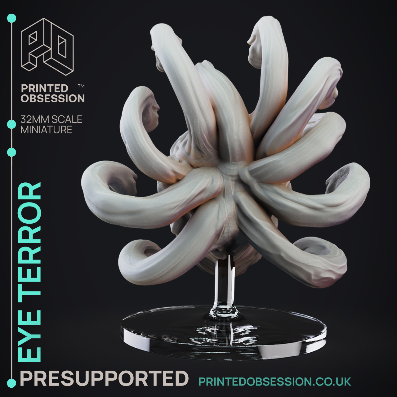 3D file Eye Terror - PRESUPPORTED - 32 mm Minature・3D print model to ...