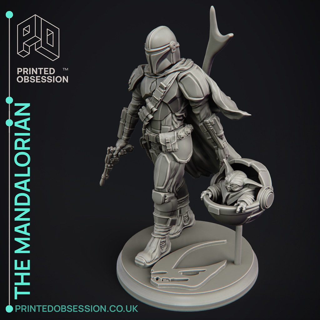 STL-Datei Der Mandalorianer - Star Wars Fanart - 30cm ⭐ kostenlos ...