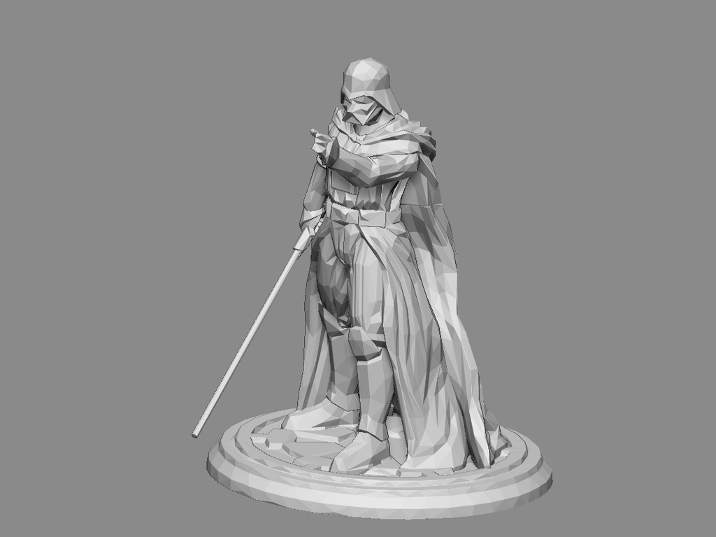 Free 3D file Star Wars - Darth Vader - Full Character - Low Poly - Hi ...