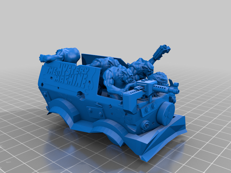 Free STL file Looted Mystery Machine 🚚・3D printer design to download・Cults