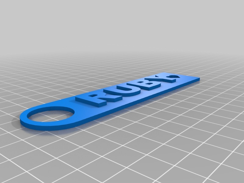 Free 3D file Ruby Key Chain・3D print design to download・Cults