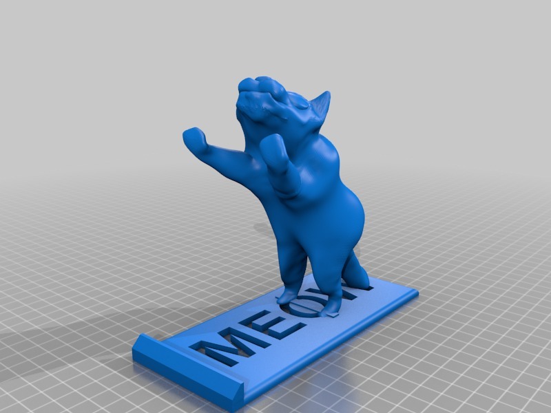 Free 3D file Cat phone holder N2・3D print model to download・Cults