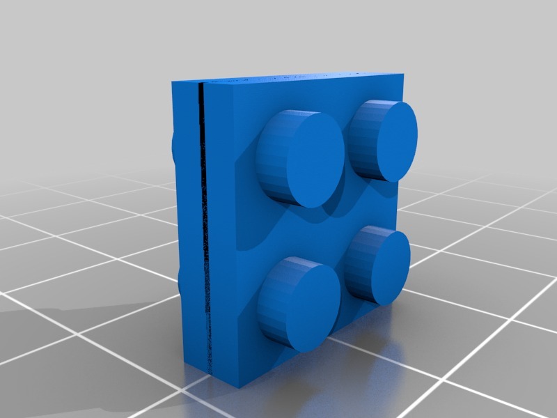 Archivo 3D gratis Lego double side 2x2・Plan para descargar y imprimir ...
