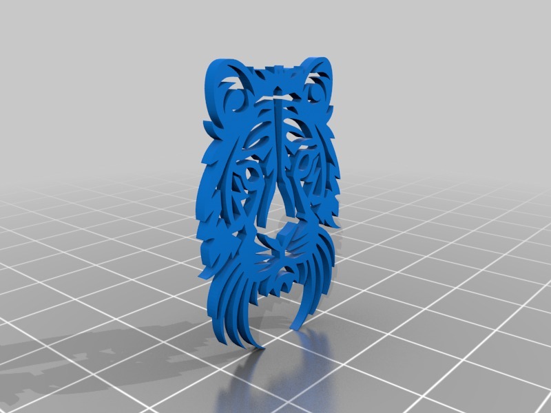 Free 3D file Simple tiger 2D 🐅・3D printable design to download・Cults