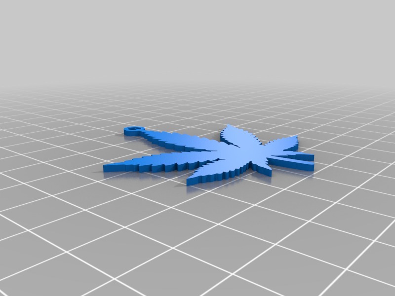 Free 3D file Marijuana Leaf Pendant・3D printable model to download・Cults