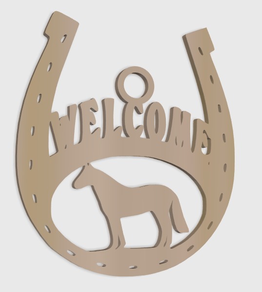 Free 3D file Welcome Pendant・3D print design to download・Cults