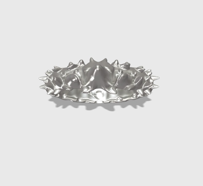 Free 3D file Abstract Spike Ring Size 10 💍・3D printing template to ...