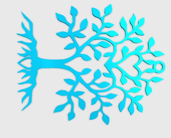 Free 3D file Tree Heart Pendant・3D printing design to download・Cults