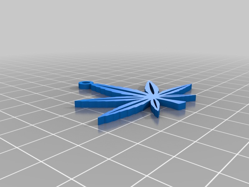 Free 3D file Marijuana Pot Leaf Pendant・3D printing model to download・Cults