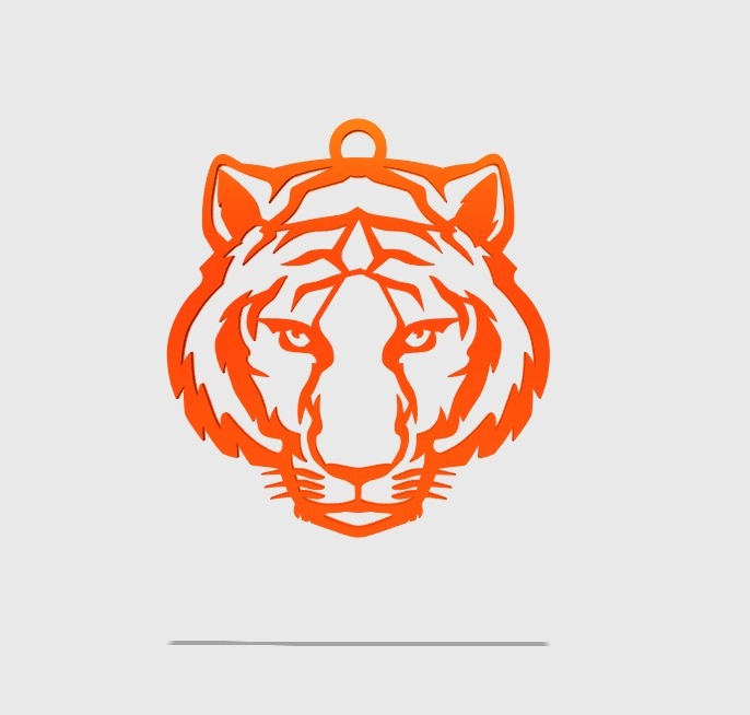 Free 3D file Tiger keychain・3D printer model to download・Cults