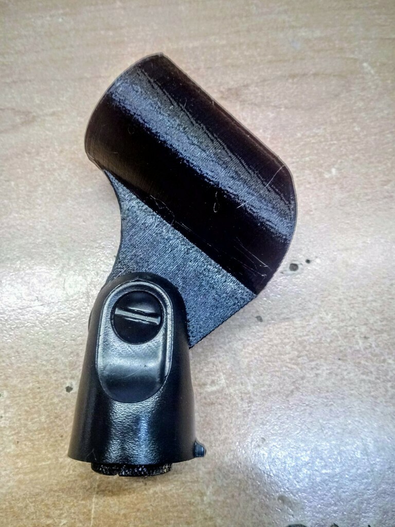 Free 3D file microphone holder for shure sm58 top part・Model to ...