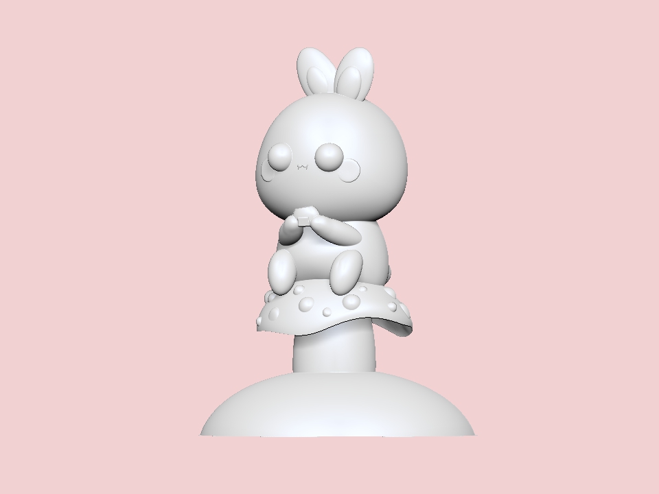 3D file RABBIT CUTE 3D MODEL・3D printable model to download・Cults
