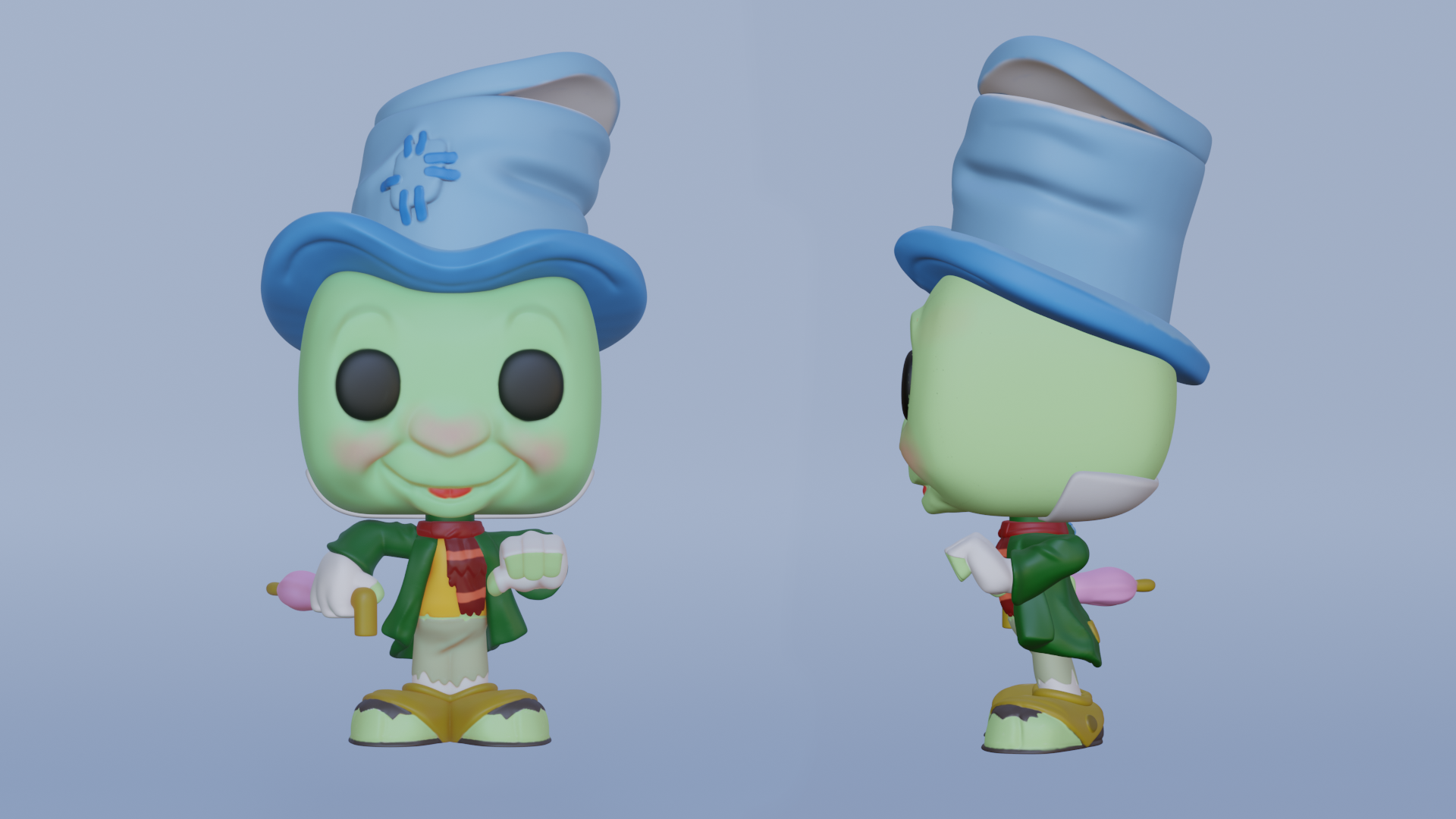 STL file Printable Jiminy Cricket Funko・3D printing model to download・Cults
