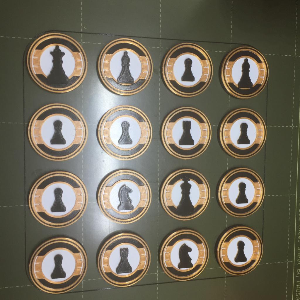 Free STL file Poker Chip Chess Set・3D printable design to download・Cults