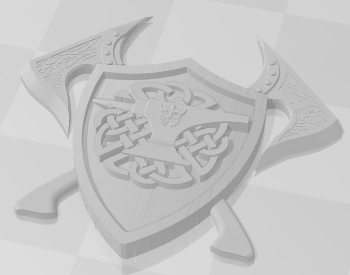 Free 3D file Dwarven Crest・Object to download and to 3D print・Cults