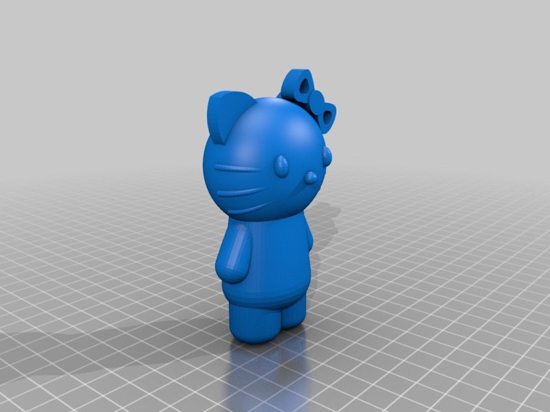 Free 3D file Hello Kitty Figurine 👋・3D print design to download・Cults