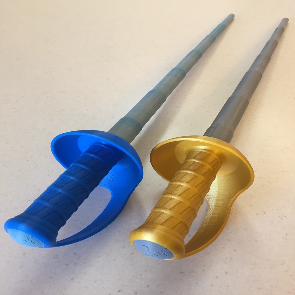 Free 3D File Collapsing Pirate Sword Two Color Template To Download 