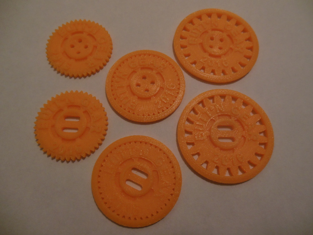 Free 3D file BUTToN GEAR 2016・3D print model to download・Cults