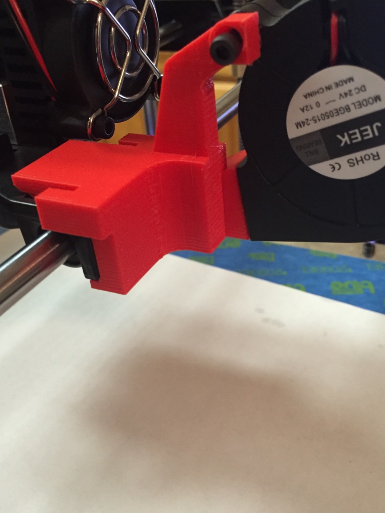 Free 3D file Rigidbot 2 part cooling fan duct Rev2・3D print model to ...