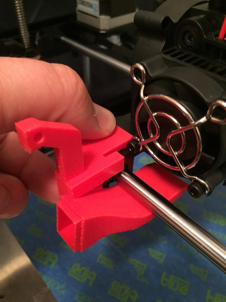 Free 3D file Rigidbot 2 Highly effective part cooling fan duct・3D ...