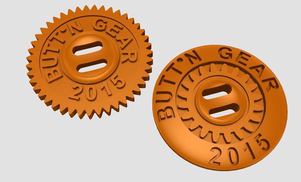 Free 3D file BUTToN GEAR・3D print object to download・Cults