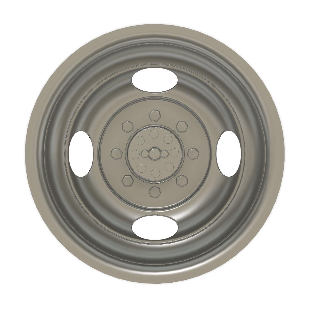 STL file 3d printable truck wheels with dual rear 🚚・3D printer design ...
