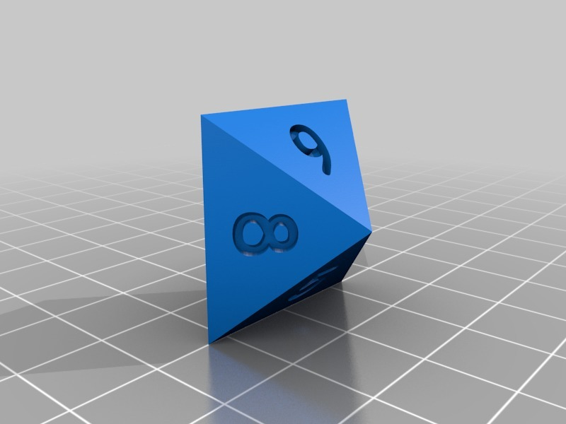 Free 3D file D8 Dice in Comic Sans 🎲・3D print design to download・Cults