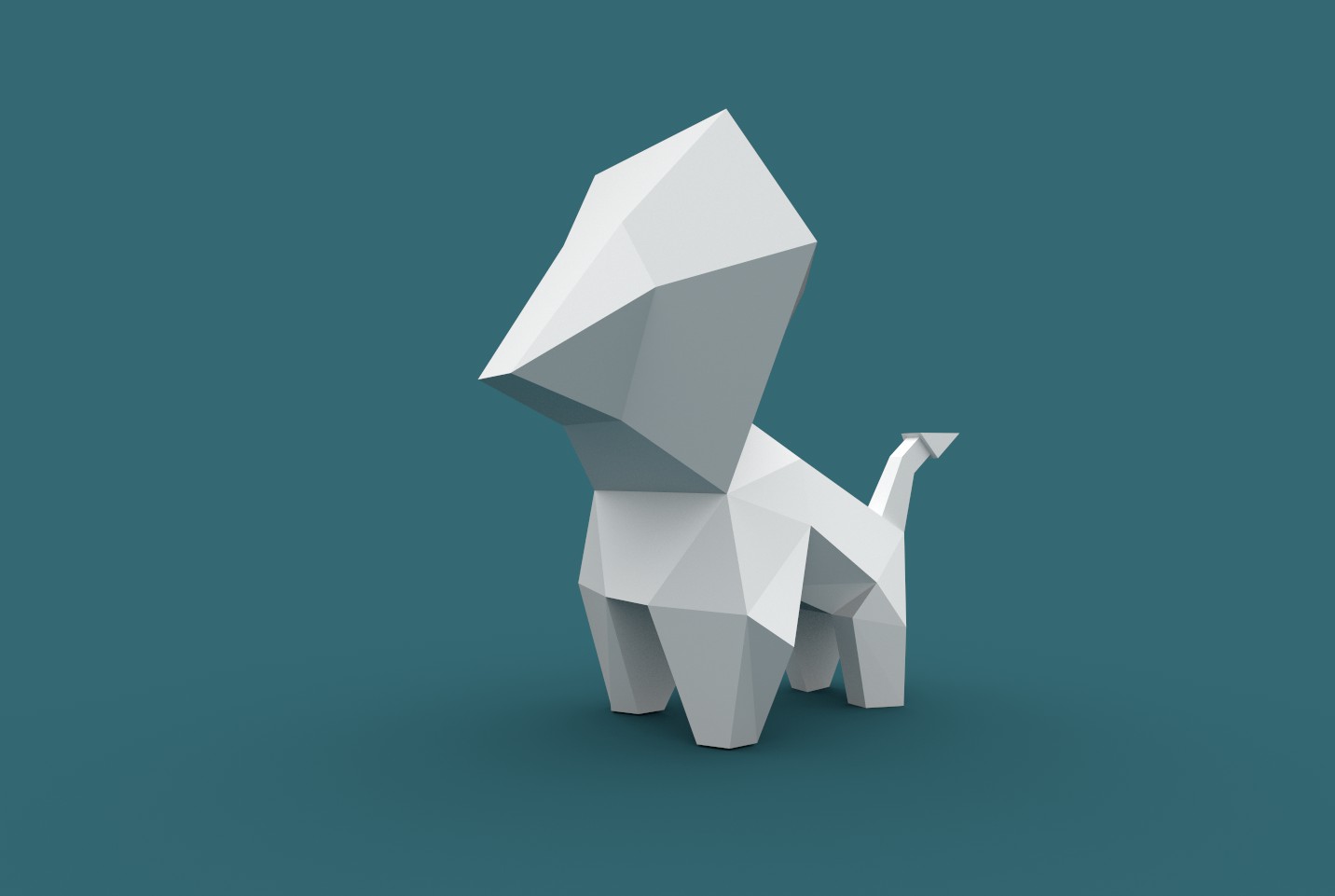 Fichier STL LEON - LOW POLY・Idée pour impression 3D à télécharger・Cults