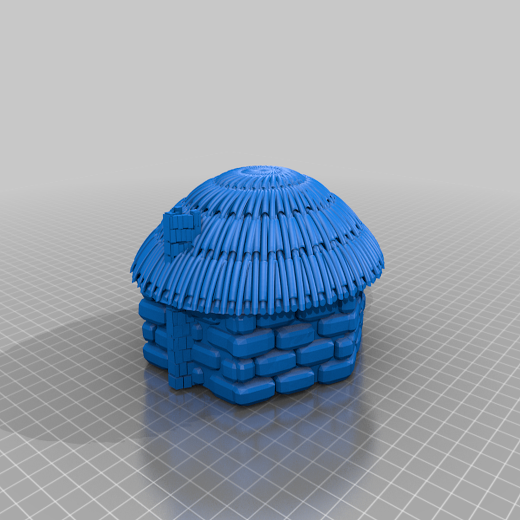 Free 3D file Terrain - Thatch roofed hut 🛖・3D printing design to ...