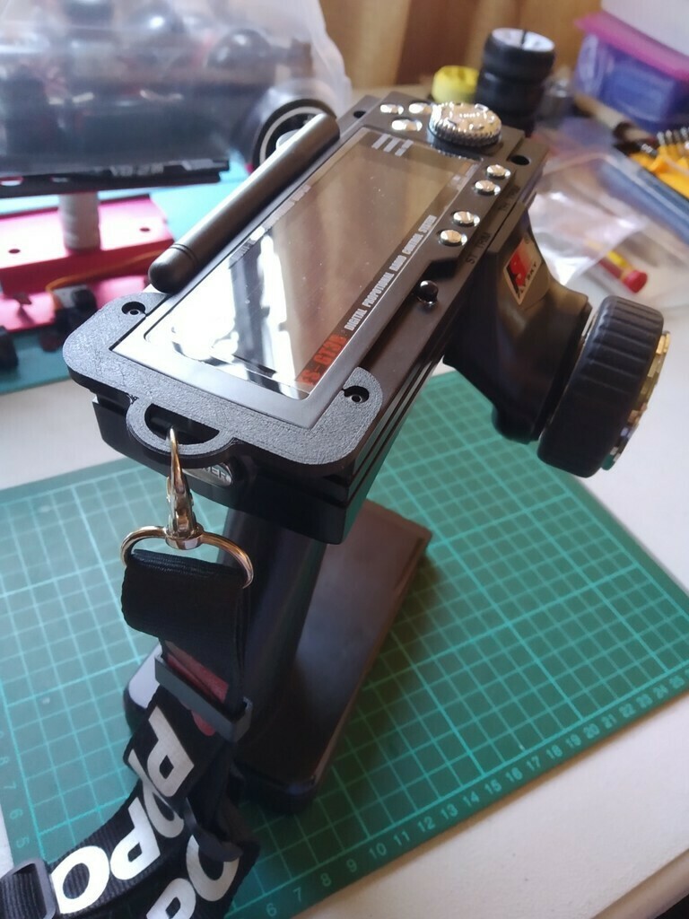 Free 3D file Flysky GT3B Remote Transmitter Neckstrap Ring Holder ...