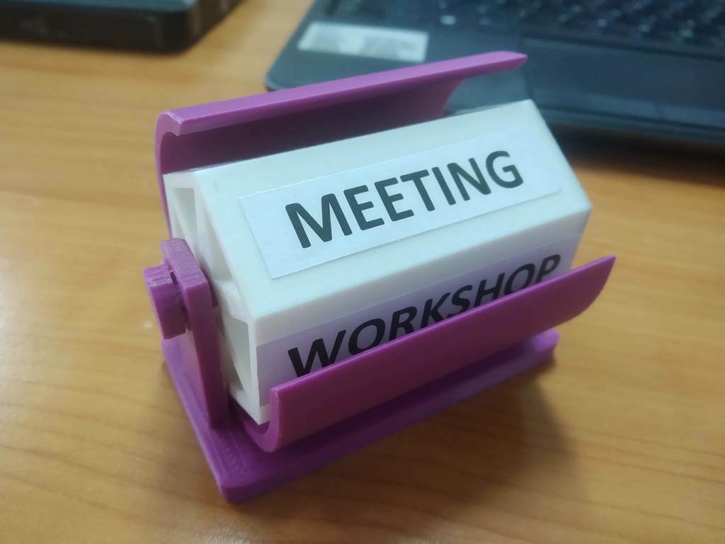 Free 3D file Office Desk Rotatable Signage・3D printer model to download ...