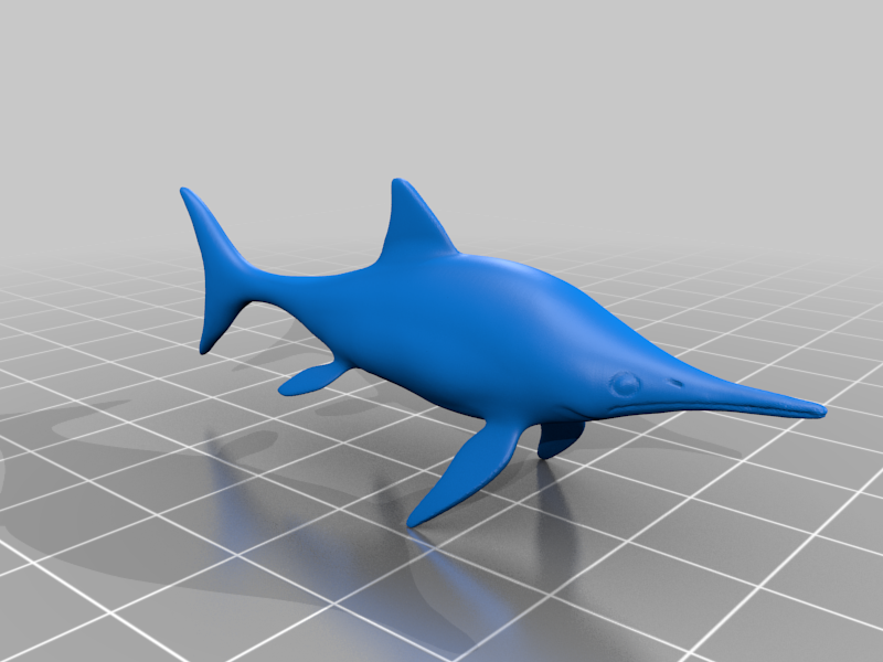 Free STL file ichthyosaurus・Model to download and 3D print・Cults