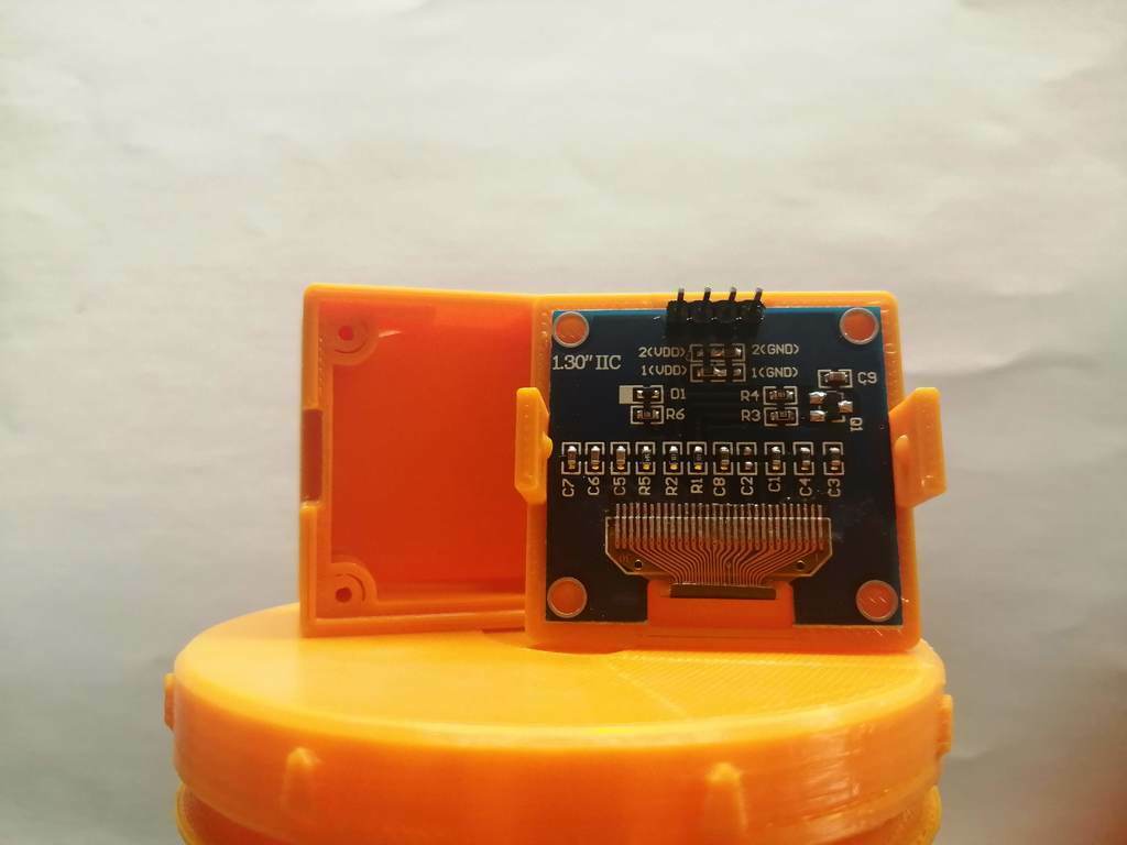 Free 3D file OLED-Case SH1106 SSD1306 1.3"・3D printing template to ...